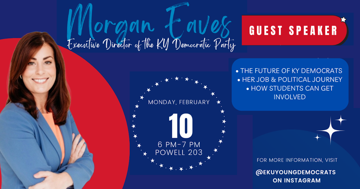 Join Us for an Evening with Morgan Eaves, the Executive Director of the Kentucky Democratic ...